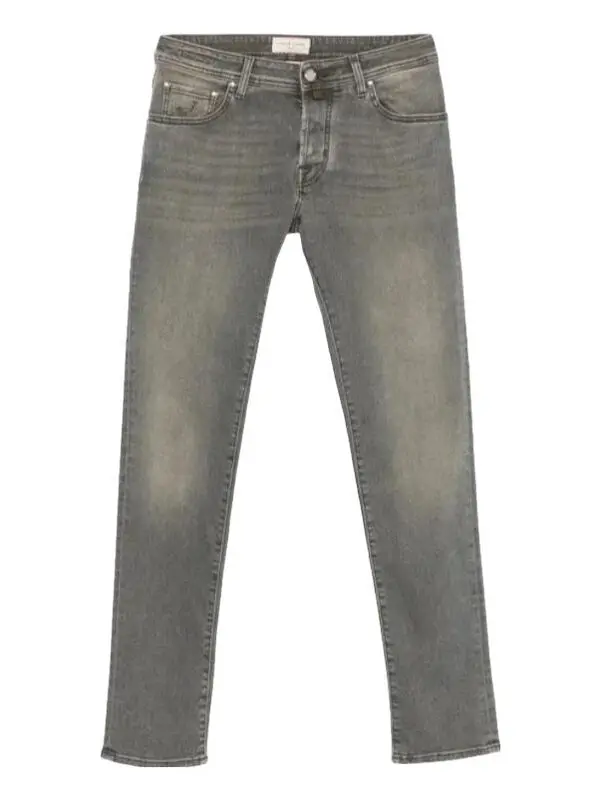 Jacob Cohen Five-pocket Jeans With Belt Loops - Gray