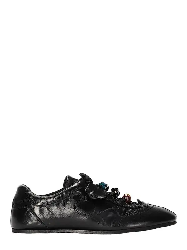 Cecilie Bahnsen Lace-up Low-top Sneakers - Black