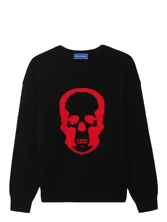 Zadig&Voltaire Oversized Cashmere Skull Sweater - Black