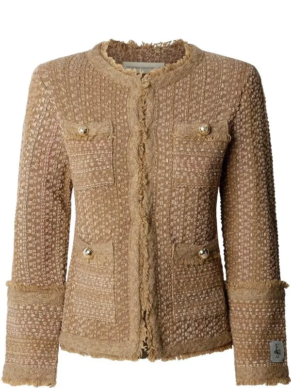 THE EXTREME COLLECTION Bryony Camel Tweed-style Jacket - Beige