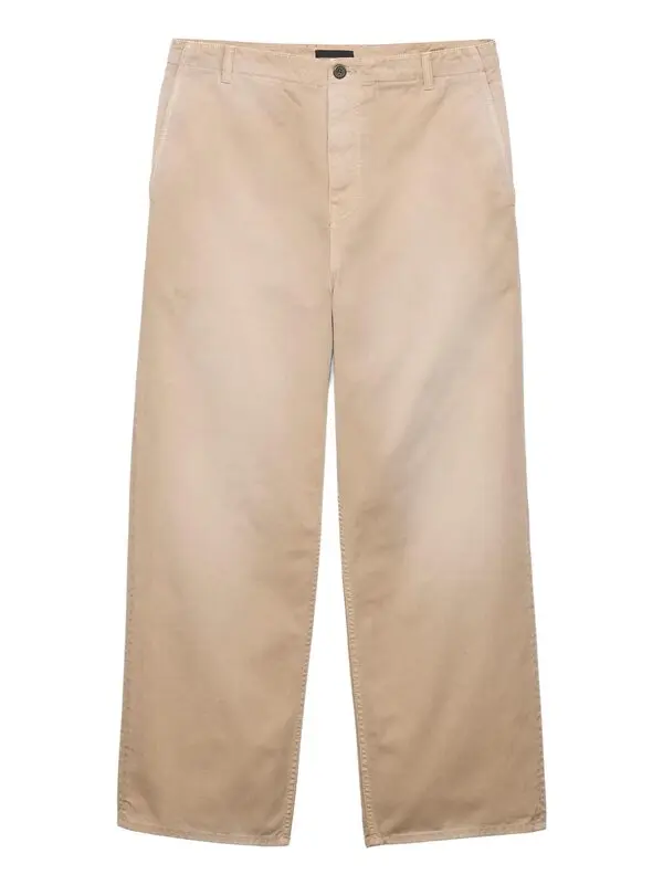Prada Gabardine Tailored Pants - Neutral