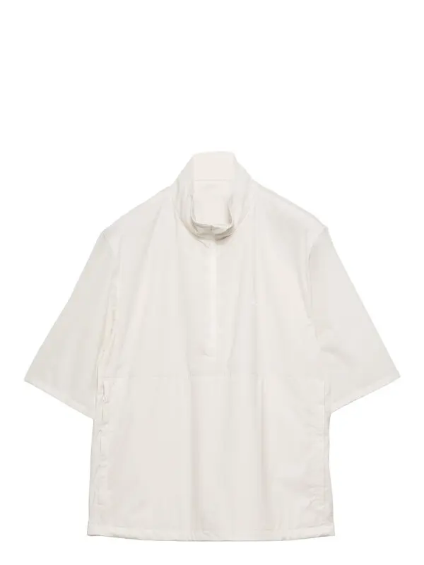 Prada Short Sleeved Re-nylon Blouson Jacket - Neutral