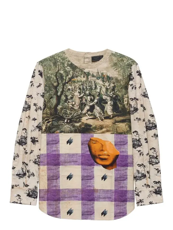 Prada Printed Cotton Shirt - Green