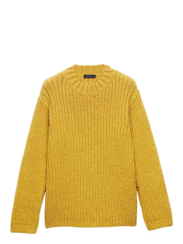 Prada Shetland Wool Crew-neck Sweater - Yellow