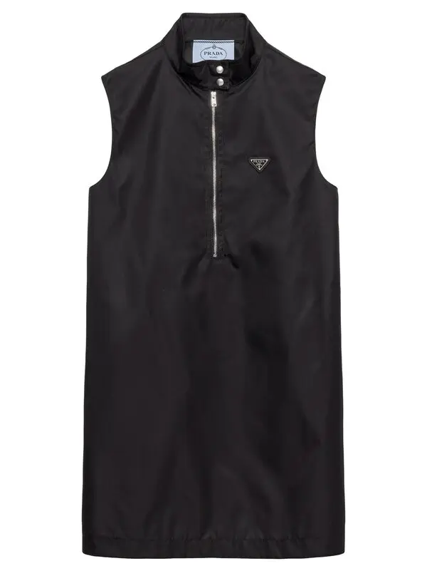 Prada Sleeveless Re-nylon Dress - Black