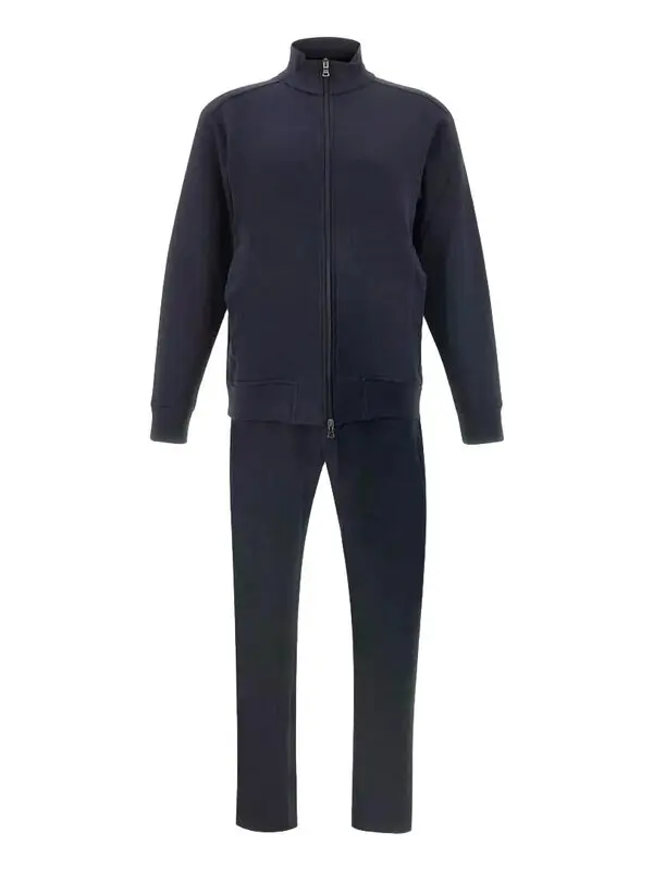 Paul & Shark Logo-embroidered Zip-up Tracksuit - Blue