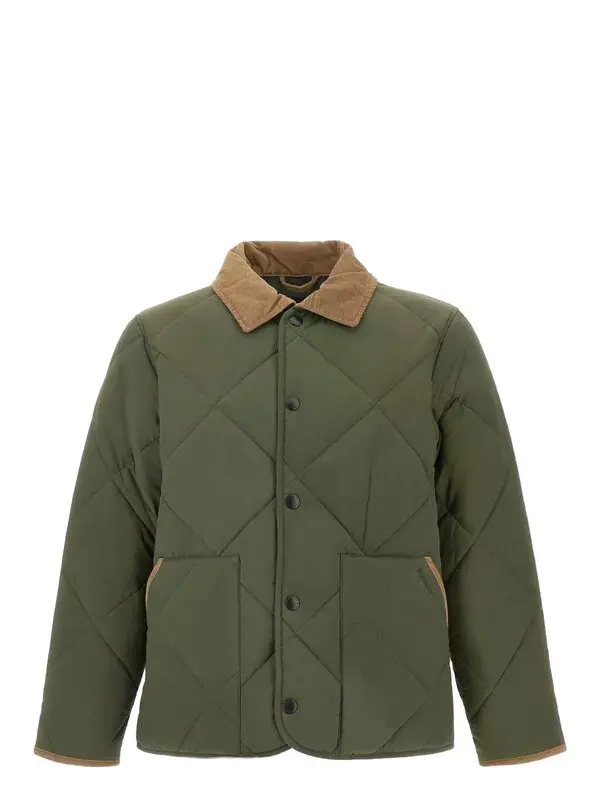 Barbour Short Liddesdale Diamond-quilted Jacket - Green