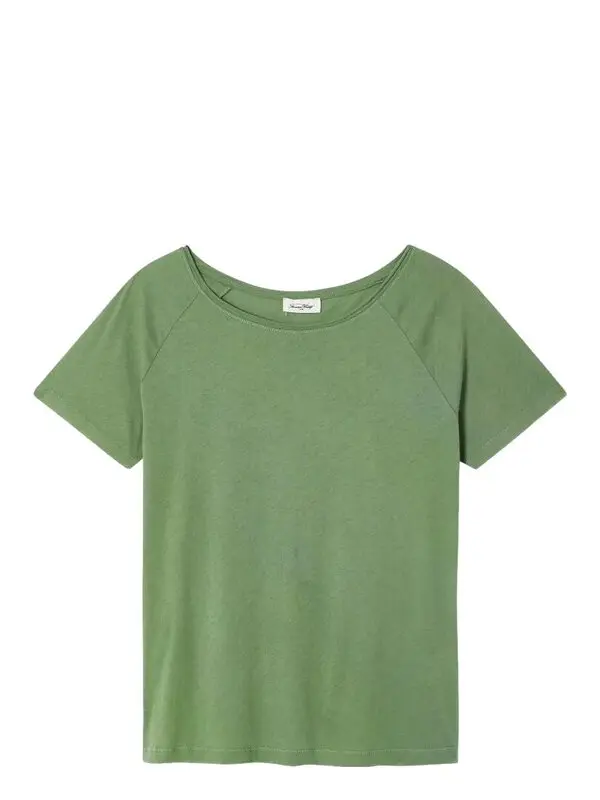 American Vintage Laloom" Raglan Sleeve T-shirt - Green