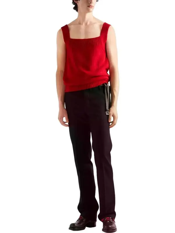Prada Shetland Wool Tank Top - Red