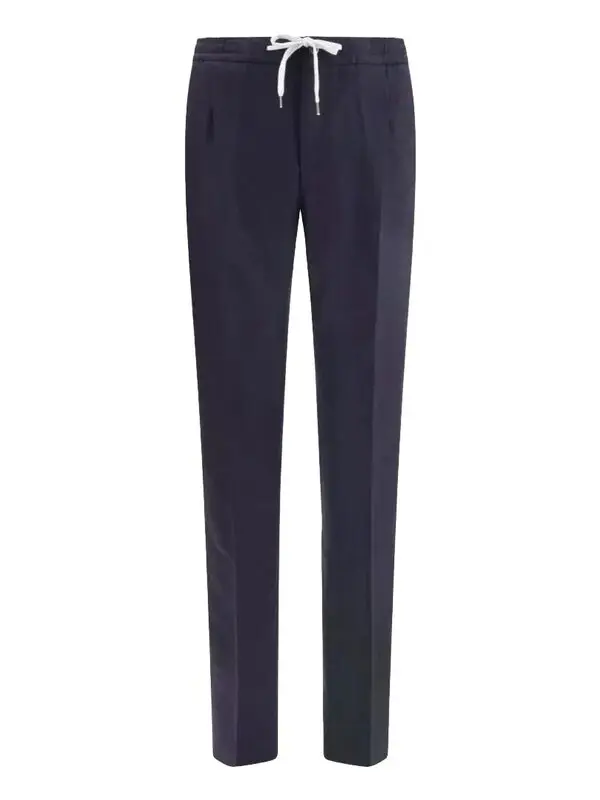 PT TORINO Drawstring Elasticated-waist Trousers - Blue