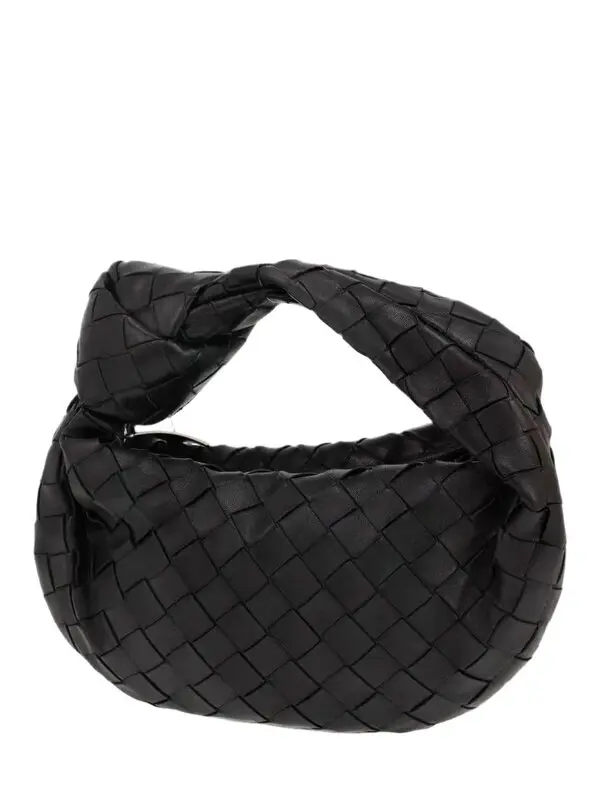 Bottega Veneta Mini Jodie Intrecciato Clutch Bag - Black