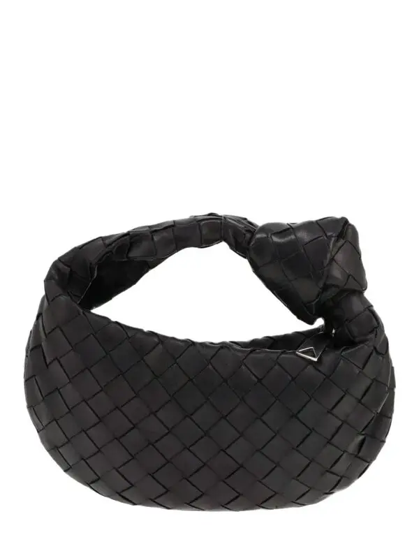 Bottega Veneta Mini Jodie Intrecciato Clutch Bag - Black