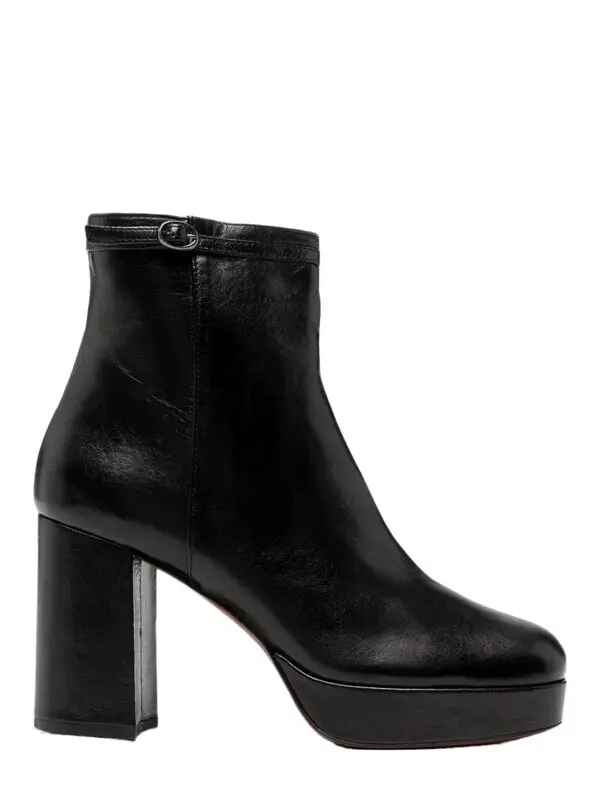 Roberto Festa Platform Ankle Boots With Buckle Detail - Black