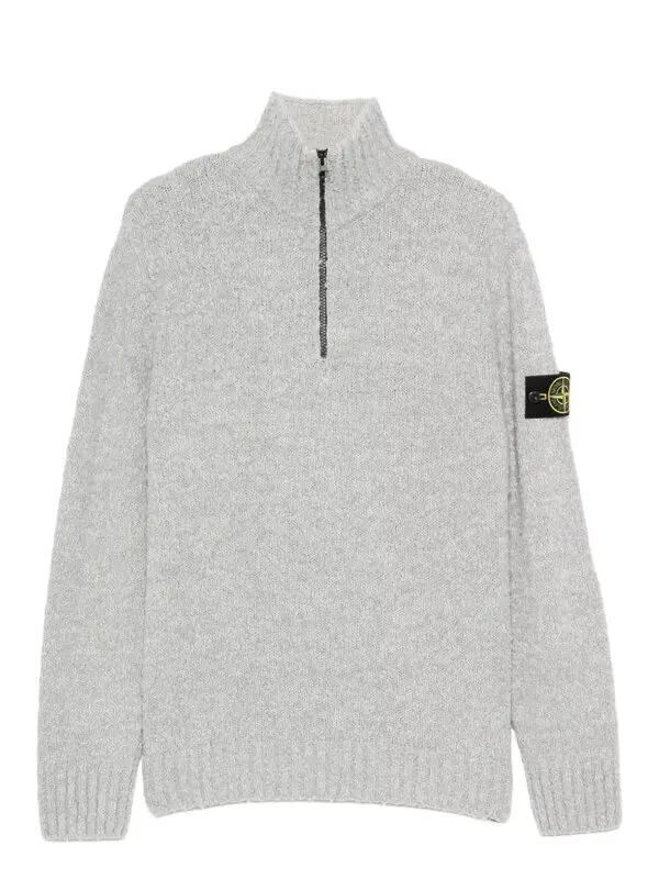 Stone Island Quarter-zip Sweater - Grey