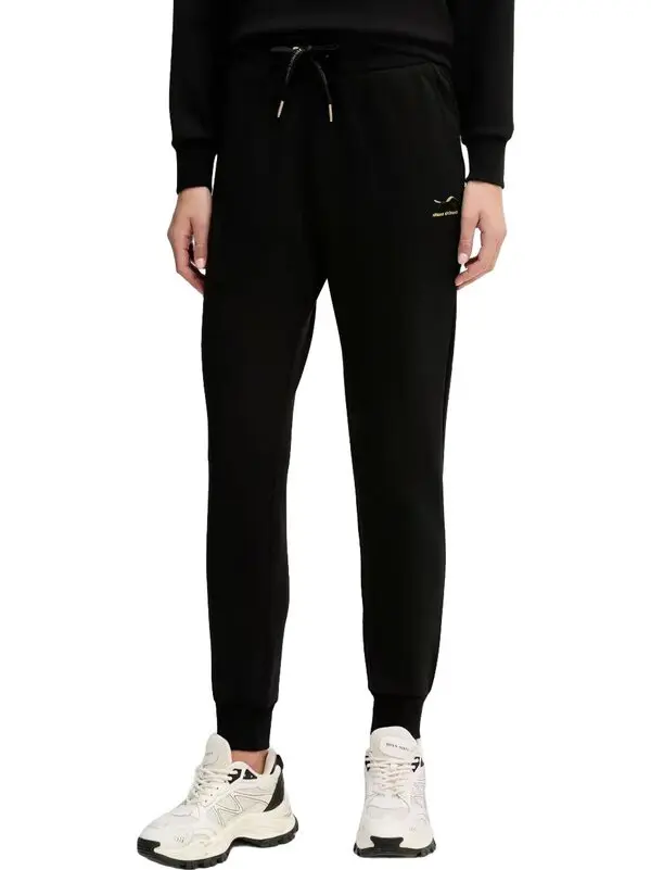 Armani Exchange Logo-embroidered Track Pants - Black
