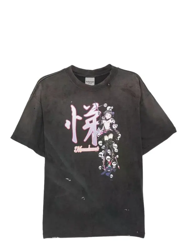 LE MONT SAINT MICHEL Graphic-print T-shirt - Black