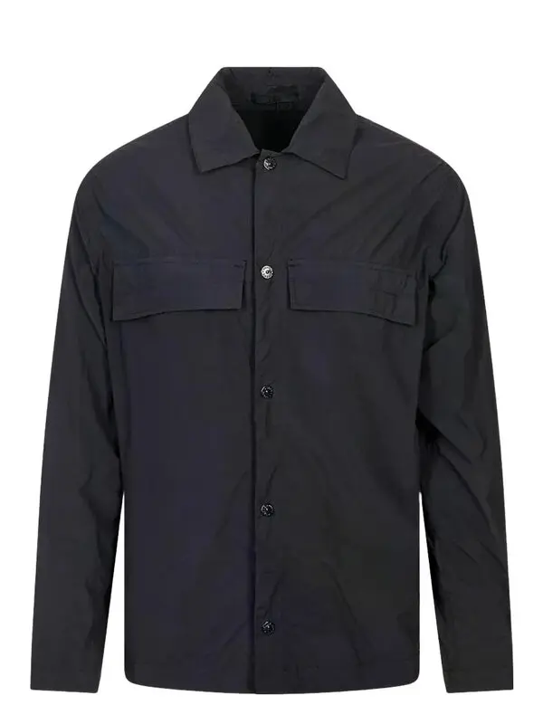 Stone Island 1200044 Nylon Smerigliato_s.i. Ghost Shirt Jacket - Blue