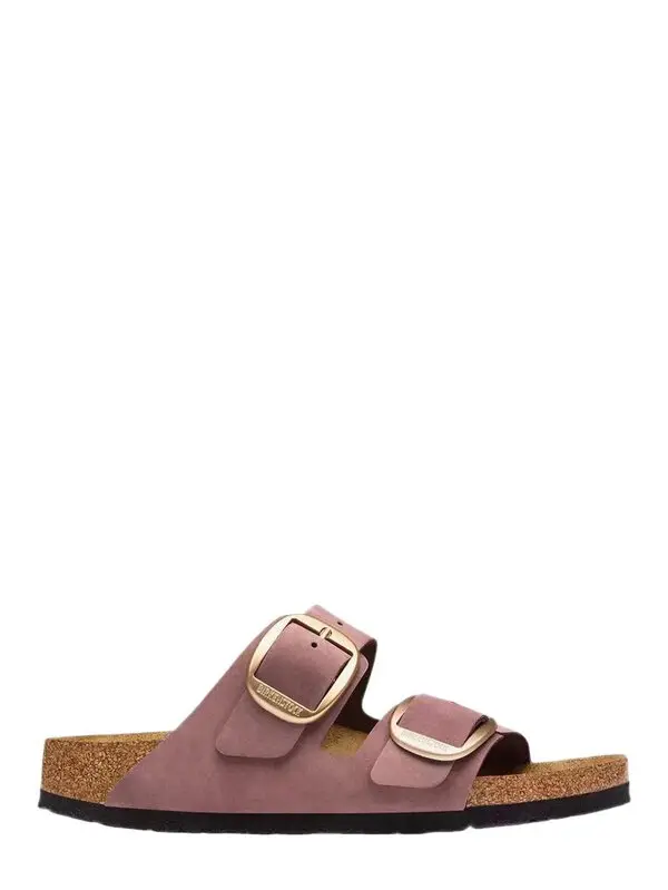 BIRKENSTOCK Arizona Big Buckle Nubuck Leather Sandals - Purple