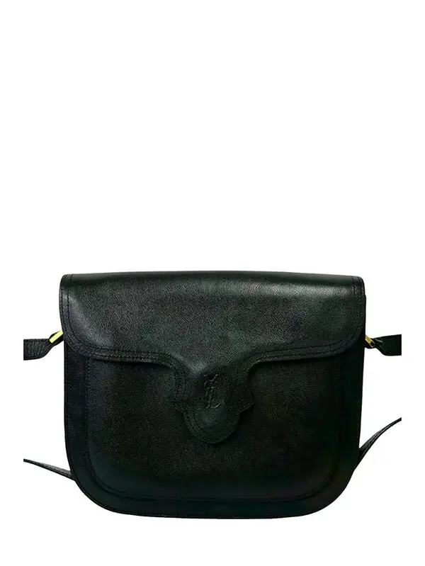 Saint Laurent 20th Century Leather Crossbody Bag - Black
