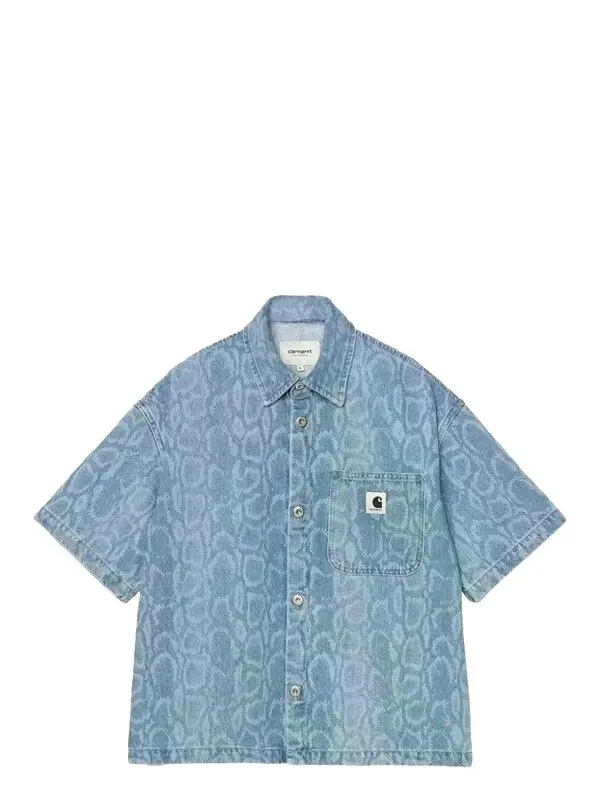 Carhartt Work In Progress Snake Lovilia Denim Shirt - Blue