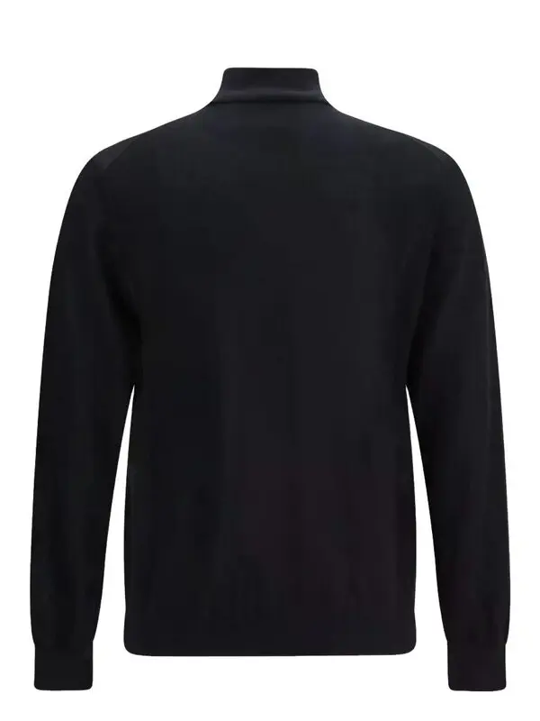 Giorgio Armani High-neck Jersey-knit Sweater - Black