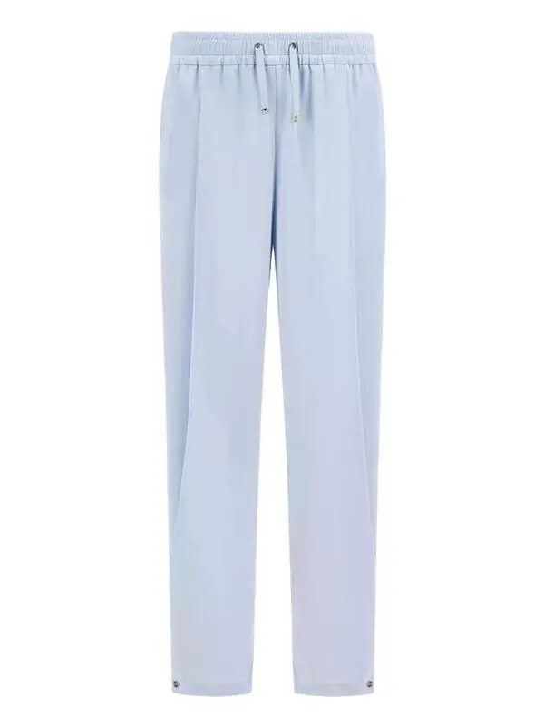 Herno Satin-finish Straight Trousers - Blue