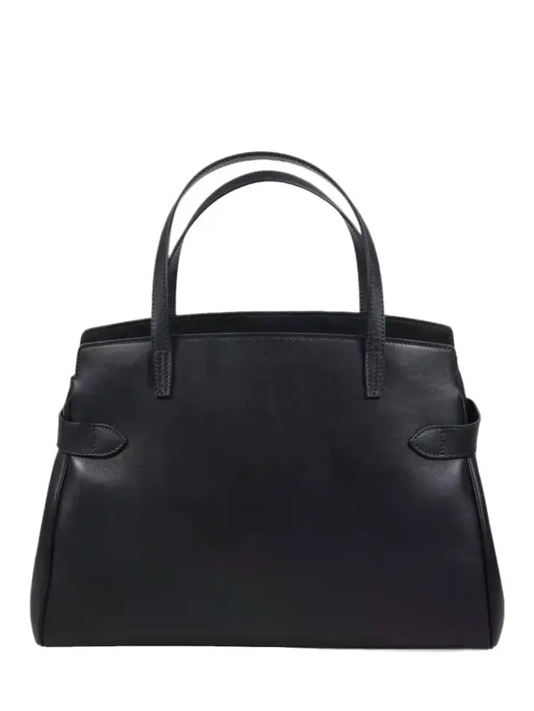 HIDESINS Lullaby Buckled Leather Tote Bag - Black