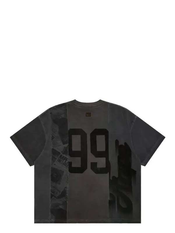 AAPE BY *A BATHING APE Graphic-print Panelled T-shirt - Black