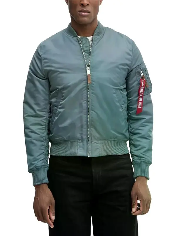 Alpha Industries Zip-up Bomber Jacket - Blue