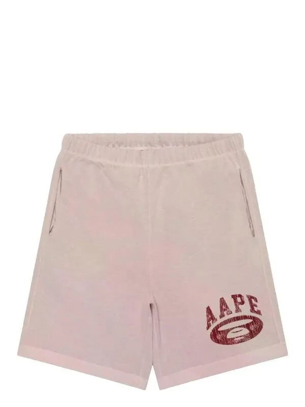 AAPE BY *A BATHING APE Moonface Patch Shorts - Pink