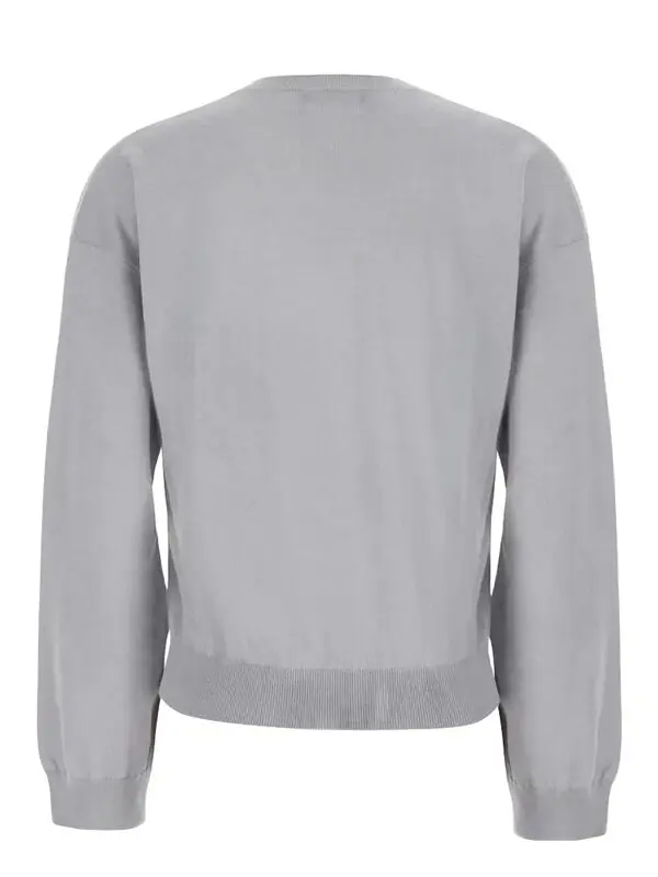 Fabiana Filippi V-neck Ribbed Sweater - Grey