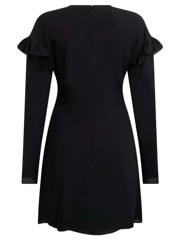 Philosophy Di Lorenzo Serafini Ruffled Trim Ruched Dress - Black