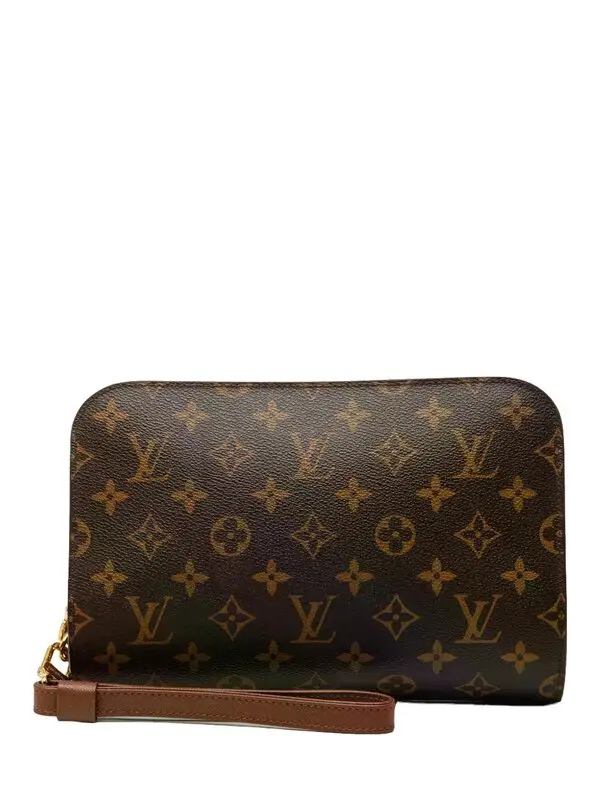 LOUIS VUITTON Monogram Orsay Clutch Bag - Brown