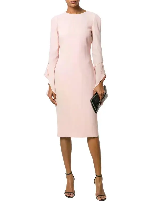 TOM FORD Ruffled Sleeves Dress - Pink