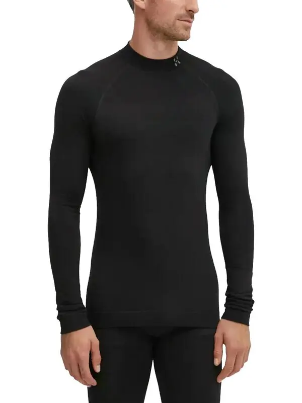 HAGLOFS Logo Detail Long Sleeve Top - Black