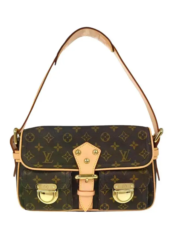 LOUIS VUITTON Monogram Hudson Pm Shoulder Bag - Brown