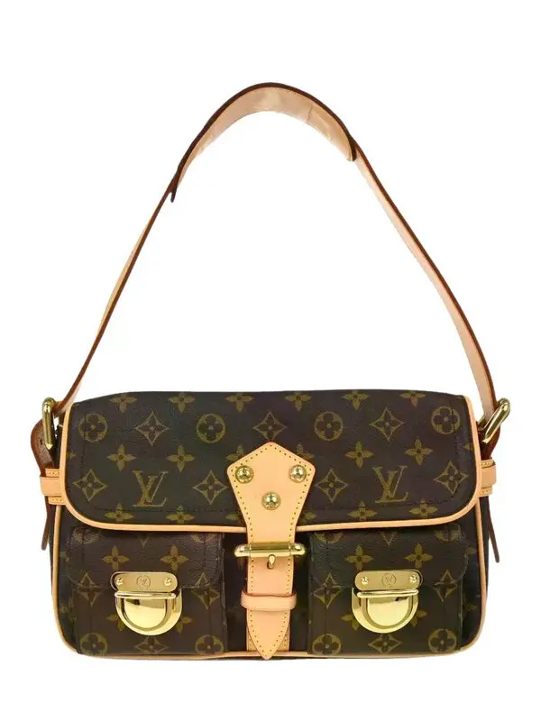 LOUIS VUITTON Monogram Hudson Pm Shoulder Bag - Brown
