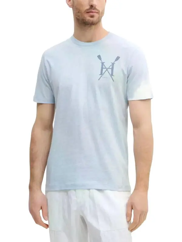 HACKETT LONDON Logo-print T-shirt - Blue