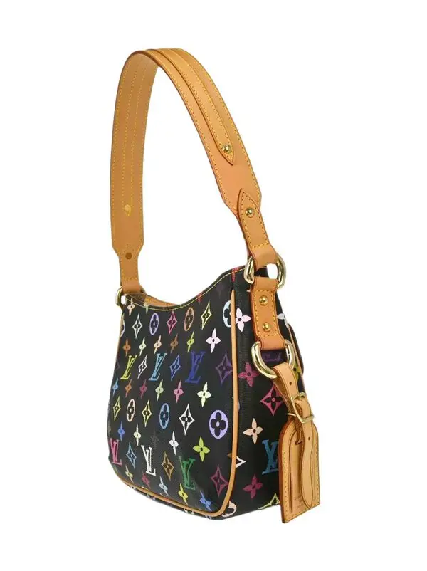 LOUIS VUITTON Monogram Multicolore Lodge Pm Shoulder Bag - Black