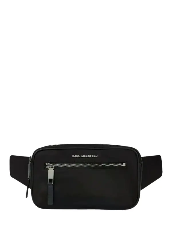 Karl Lagerfeld K/nylon Buckle Belt Bag - Black