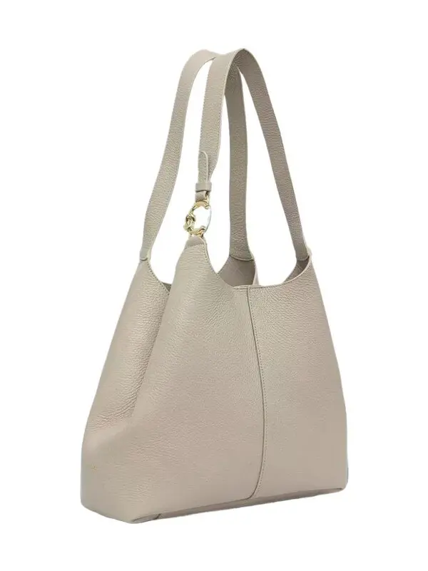 COCCINELLE Beige Pebbled Leather Tote Bag - Neutrals