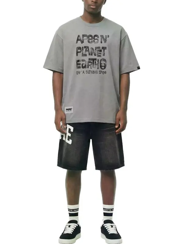 AAPE BY *A BATHING APE Aaper Graphic-print T-shirt - Grey