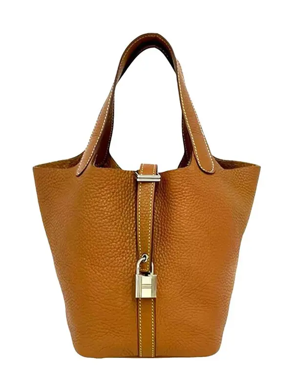 Hermès Clemence Picotin Lock 18 Handbag - Brown
