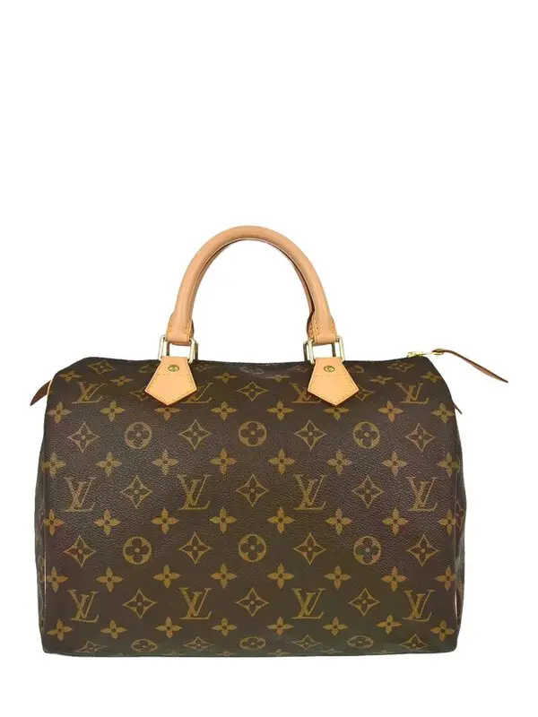 LOUIS VUITTON Monogram Canvas Speedy 30 Tote Bag - Brown