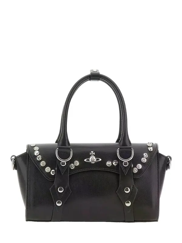 VIVIENNE WESTWOOD Bettina Mini Studded Tote Bag - Black