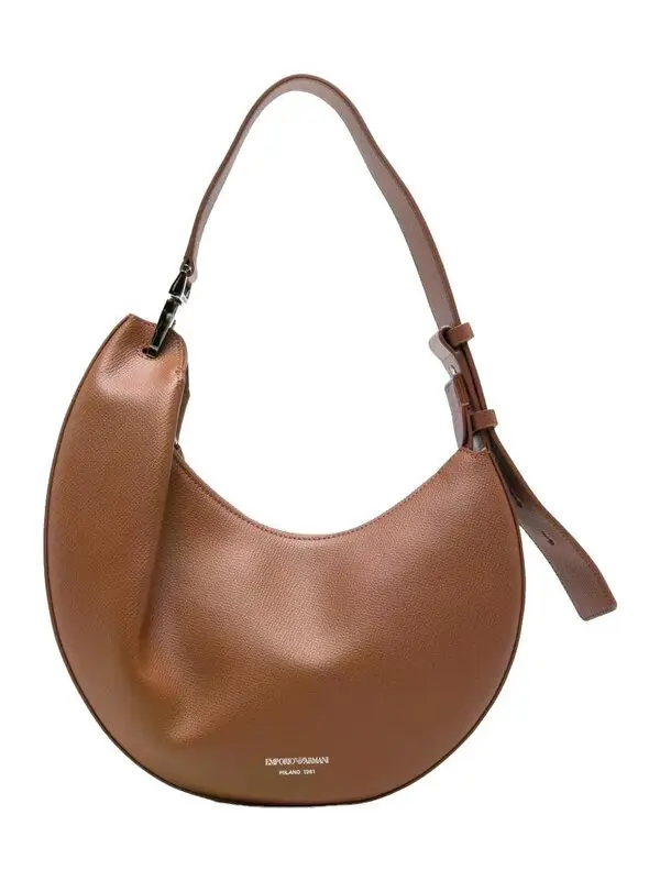 Emporio Armani Leather Shoulder Bag - Brown