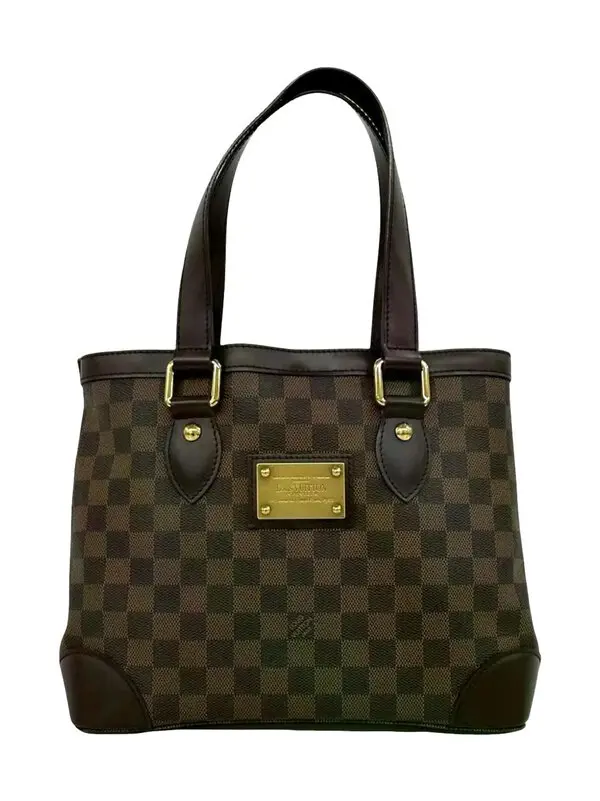 LOUIS VUITTON Damier Ebene Hampstead Pm Tote Bag - Brown
