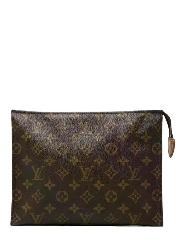 LOUIS VUITTON 1992 Monogram Toiletry Pouch 26 Clutch Bag - Brown