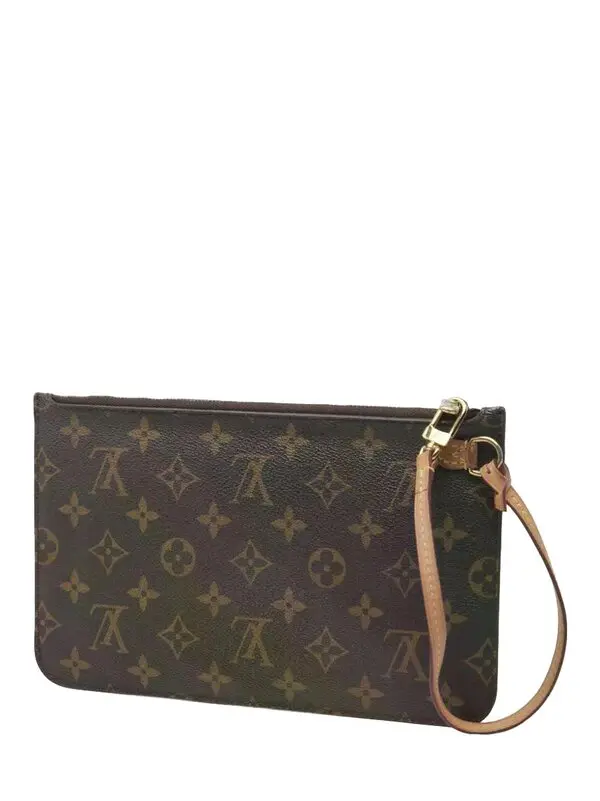 LOUIS VUITTON Monogram Neverfull Mm Pouch - Brown