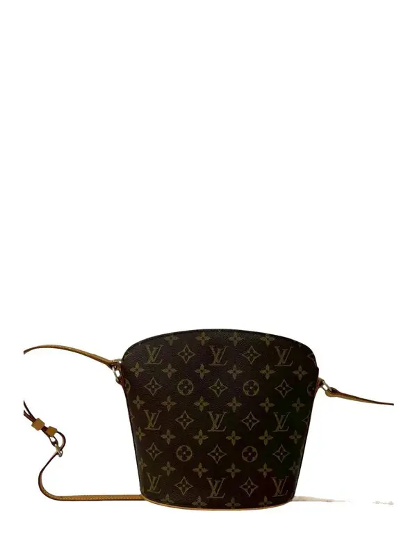 LOUIS VUITTON Monogram Drouot Crossbody Bag - Brown